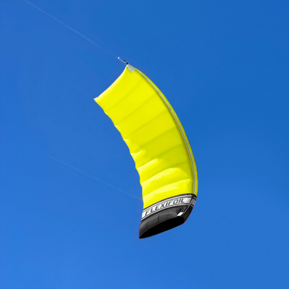 Flexifoil Stacker 6ft Yellow Power Kite with Logo